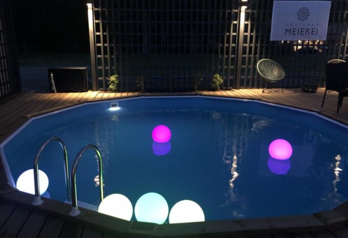 Bassein läbimõõduga 5.5m Paigaldusvalmis komplekt lisadega! - PVC Viilhall